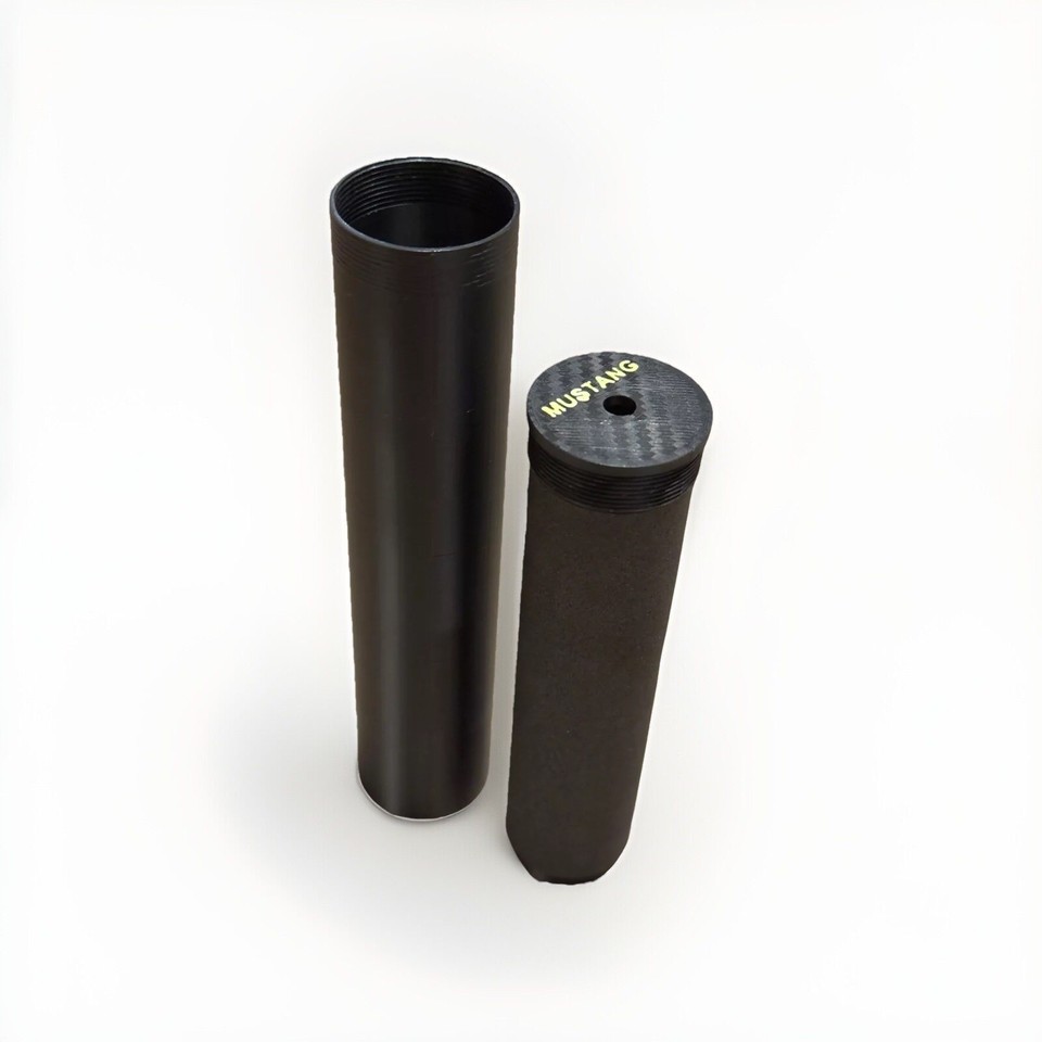 Airsoft Suppressor 1/2” UNF or 14mmCCW Mock Internal Baffles (MUSTANG ...