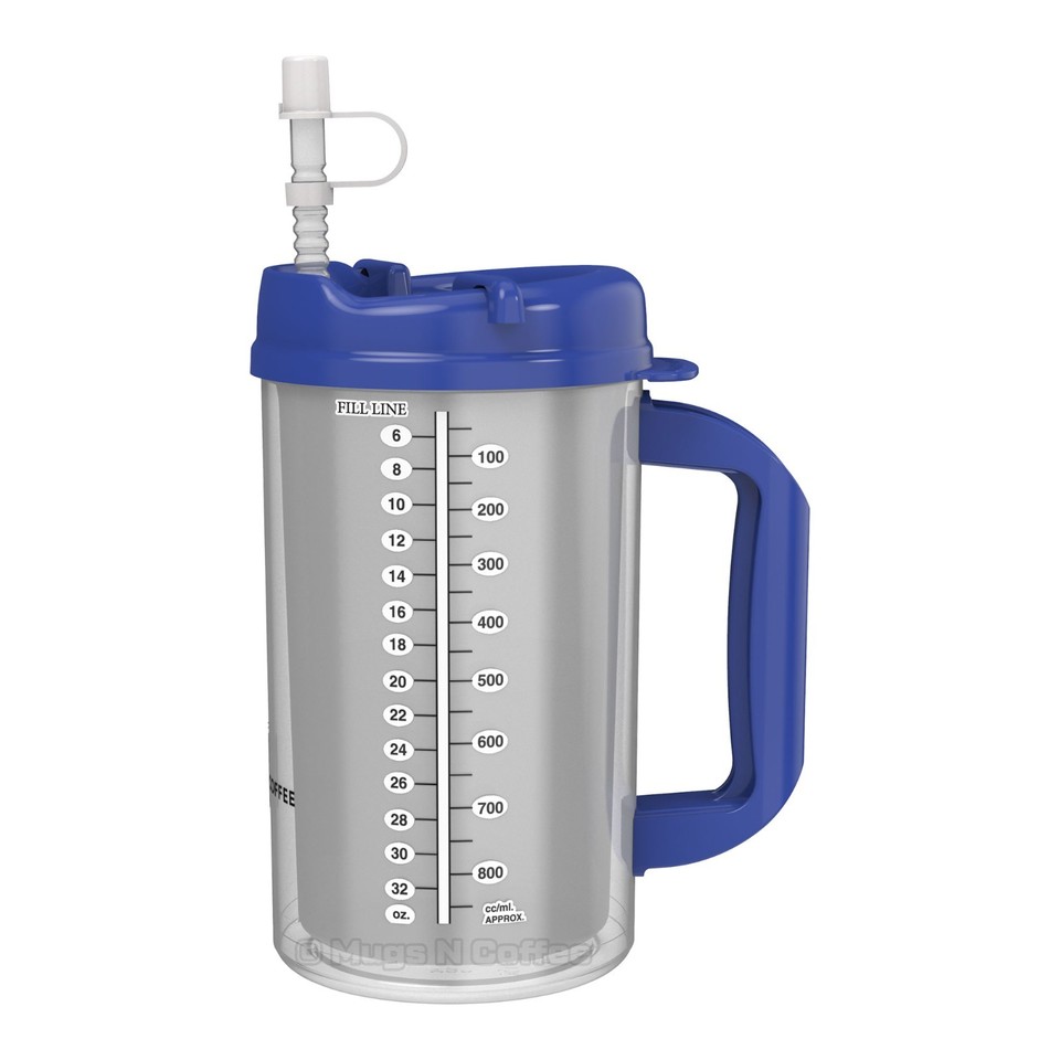 32 oz Hospital Mug – Double Wall Insulated Cold Drink Travel Mug – BPA ...