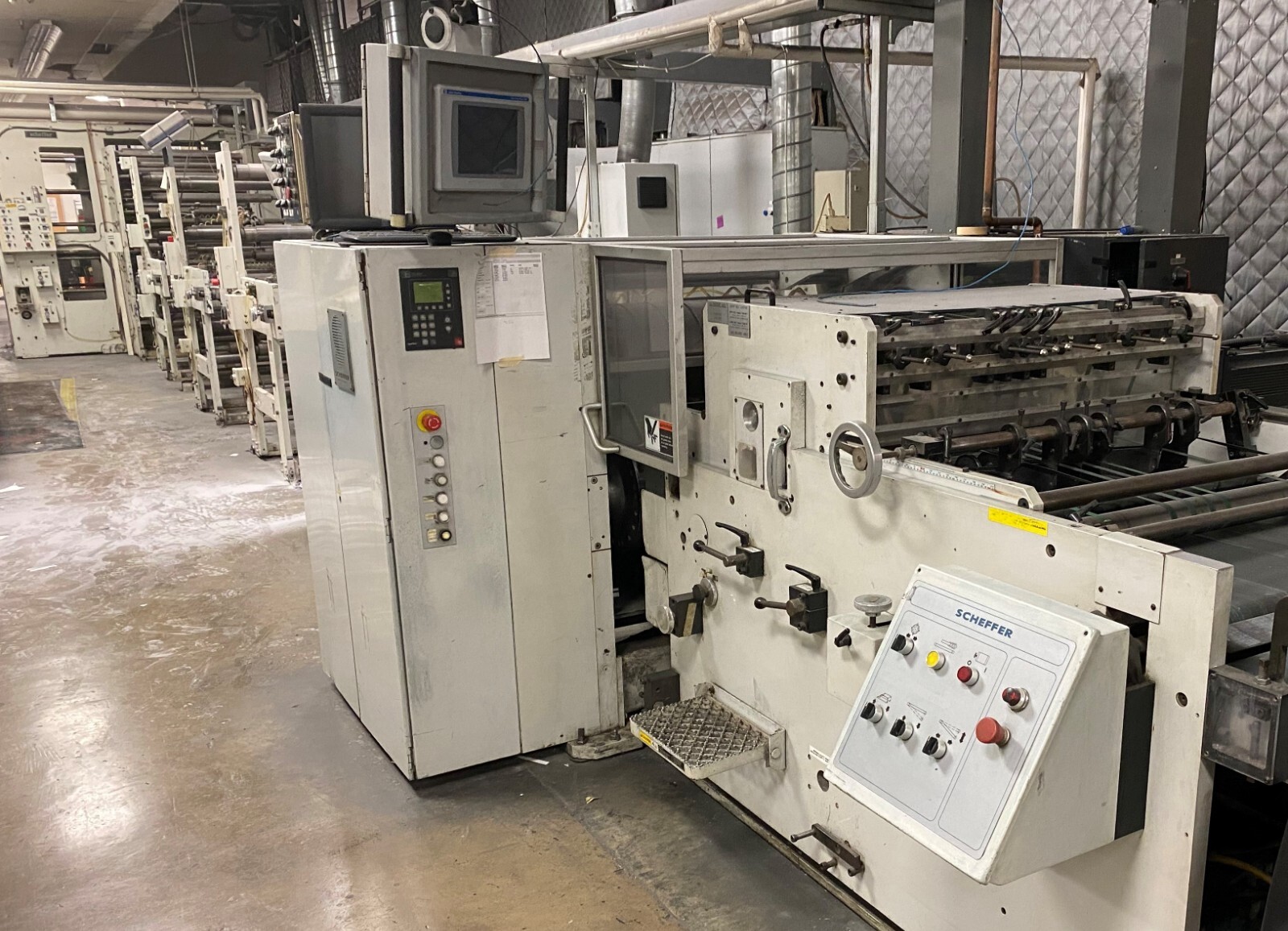 Scheffer rotary cutter with high speed T.ED delivery and shear slitter ...