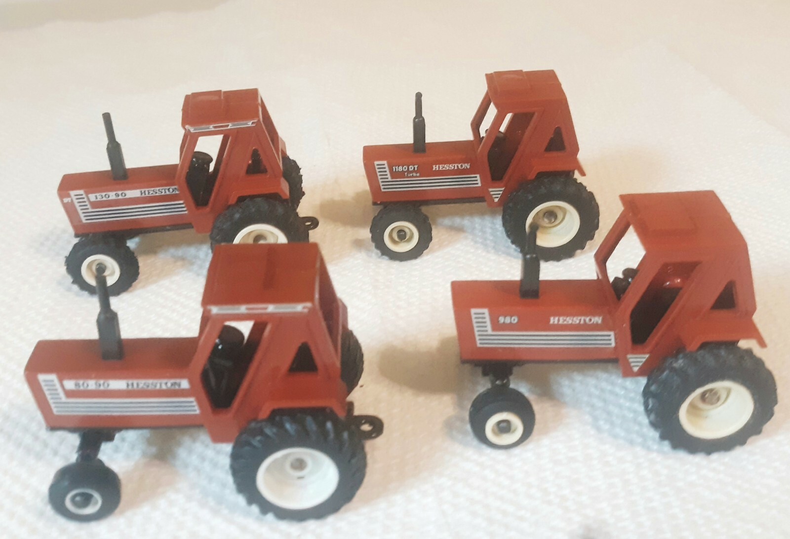 1/64 Ertl Mini Toys Hesston Farm Toy Lot Of 4 Tractors 1180 130-90 980 ...