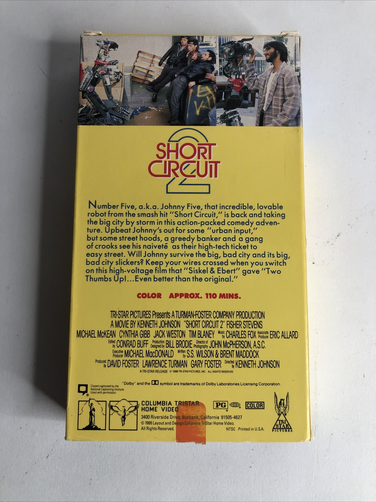 Short Circuit 2 starring Fisher Stevens-Michael McKean-Cynthia Gibb ...