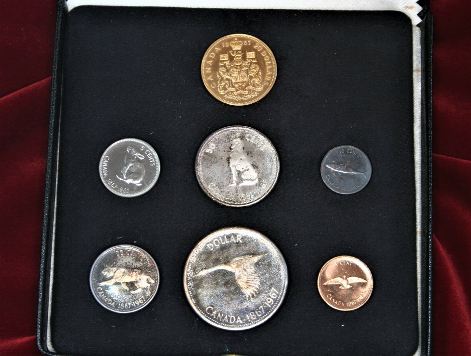 1867-1967 ROYAL CANADIAN MINT CENTENNIAL 7 COIN SET! | eBay