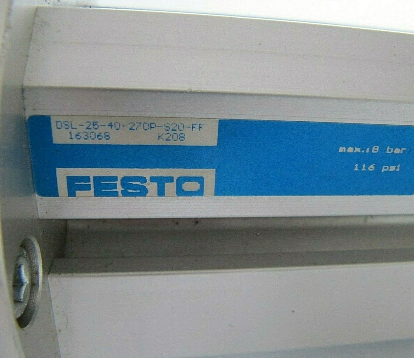 (NEW) Festo Pneumatic Swivel/Linear Unit DSL-25-40-270-P-S20-FF 163068 ...