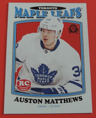 2016-17 O-PEE-CHEE AUSTON MATTHEWS ROOKIE CARD RETRO #694 SP RC | eBay