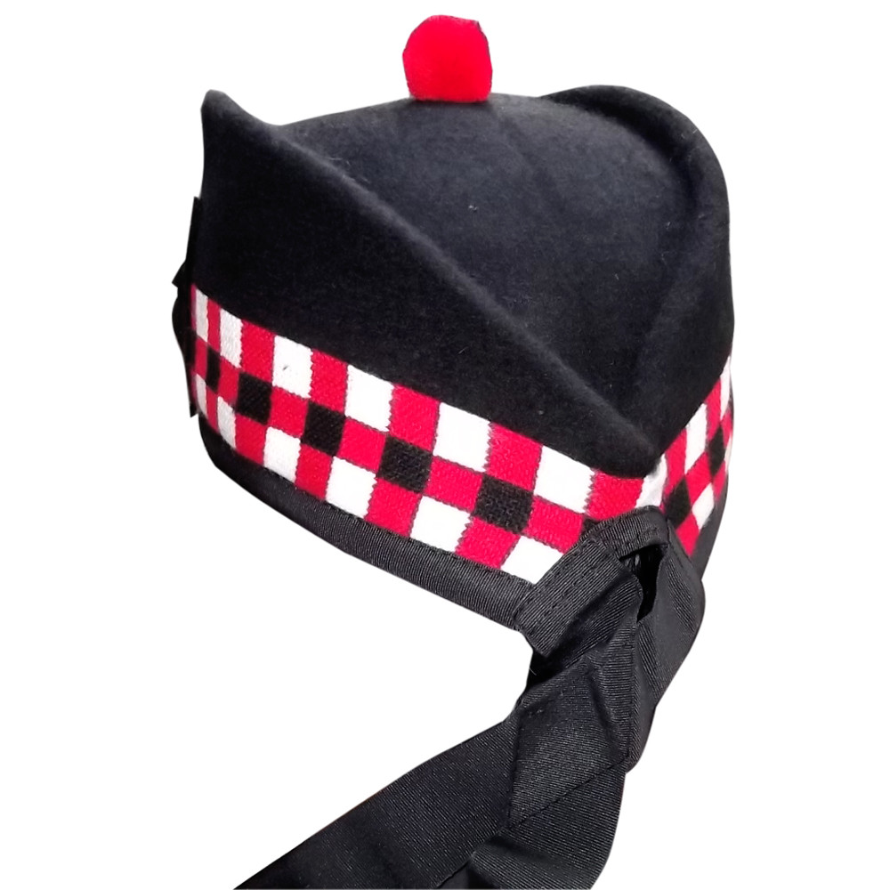 Men's Scottish Glengarry Kilt Hats Diced & Plain 100% Wool Piper 56-62 ...