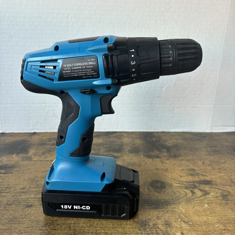 Altocraft 18 Volt Cordless Drill 241-9900 3/8” Keyless Chuck +Battery ...