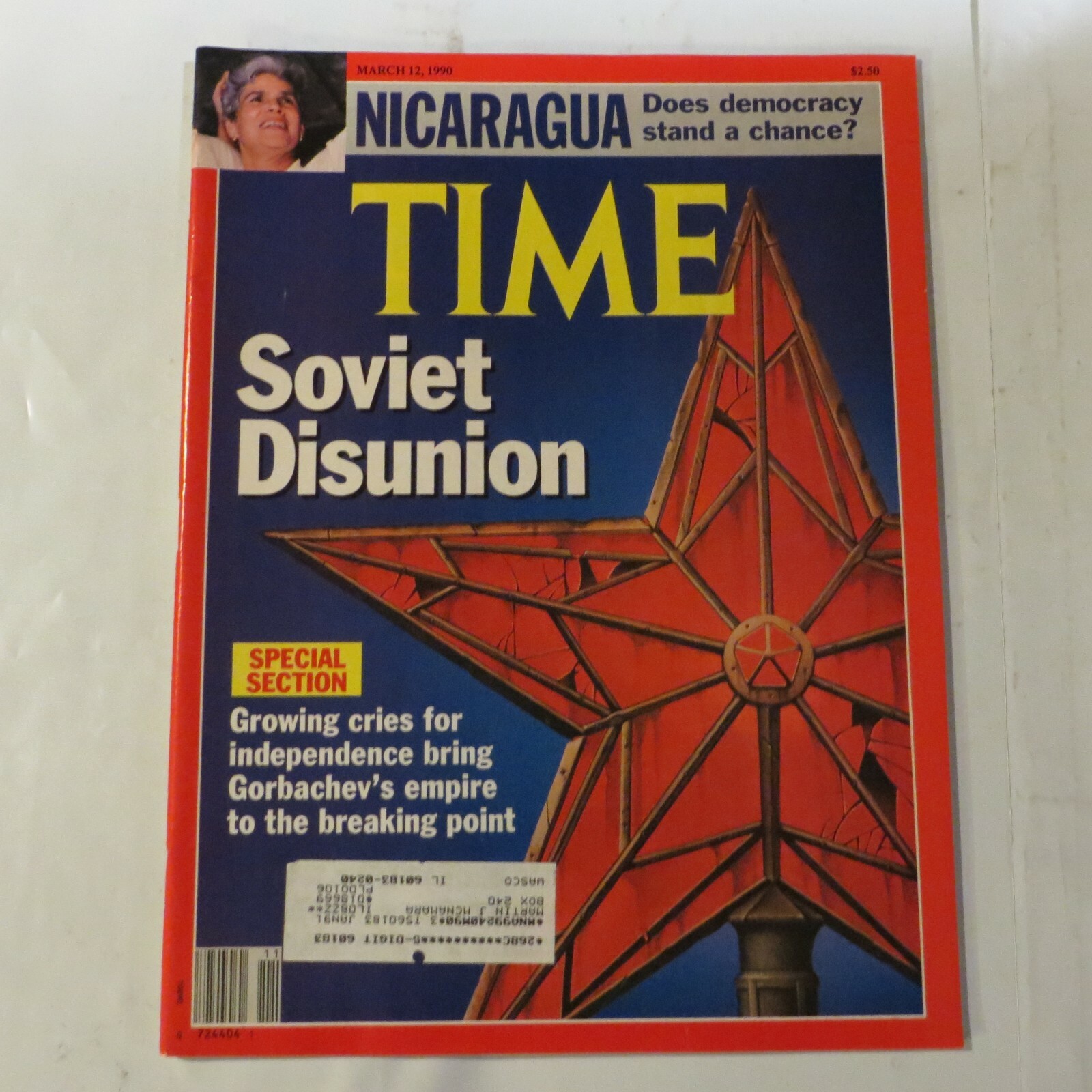 1990 MARCH 12 TIME MAGAZINE - SOVIET DISUNION B6 | eBay