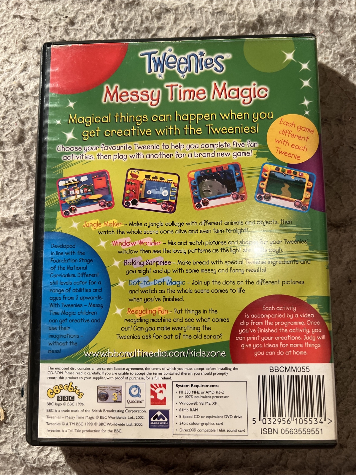 tweenies messy time magic pc game | eBay UK