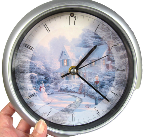 Thomas Kinkade Christmas Clock The Night Before 12 Carols on Hour ...