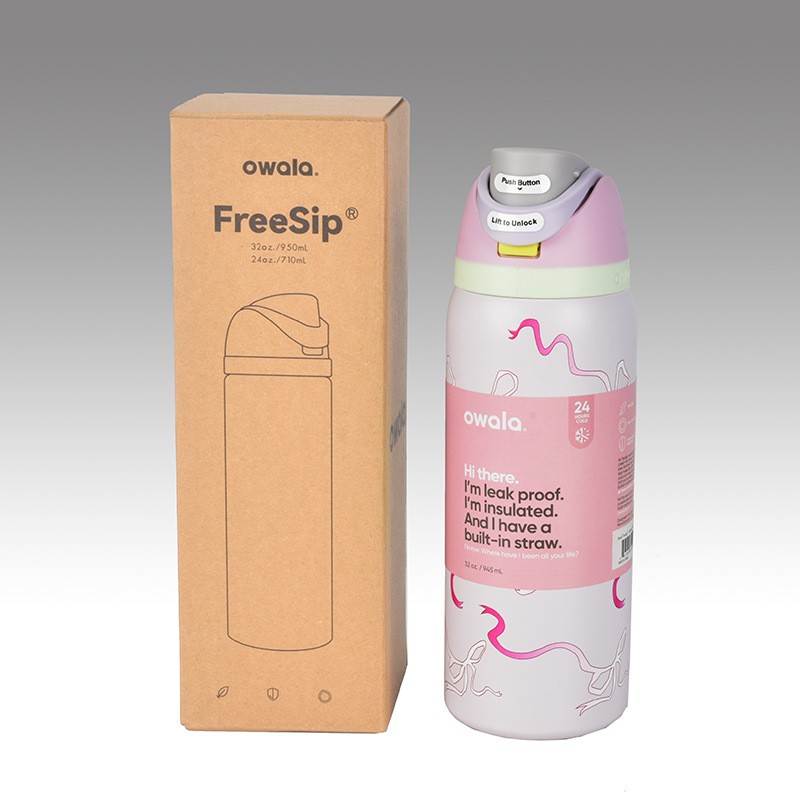 Owala Urban Outfitters Exclusive 32 oz Silk Ribbon Baby Pink Bows ...