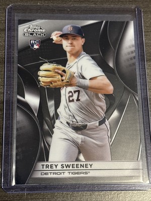2025 Topps Chrome Black Trey Sweeney #28 Detroit Tigers RC Rookie | eBay