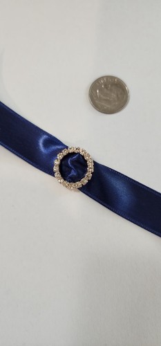 Rhinestone Buckle Rose Gold Crystal Ribbon Slider Garment Craft Buckles ...