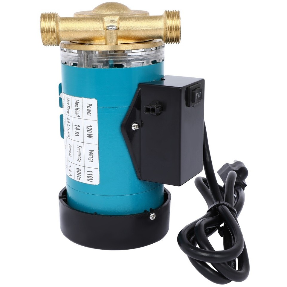 120W 110V Home Water Pressure Booster Pump W/Flow Switch Automatic ...
