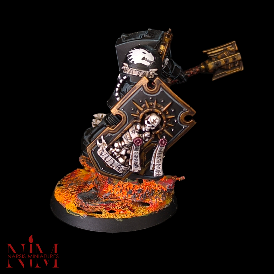Warhammer 40k painted Salamanders chaplain in terminator armour | eBay