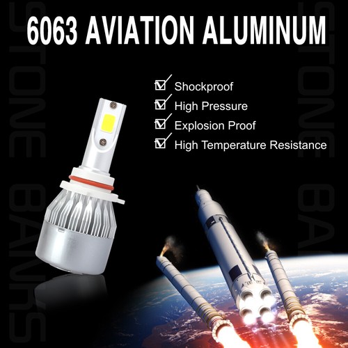 40PCS 9005 9145 HB3 H10 LED Headlight Kit 100W 20000LM High Low Beam ...