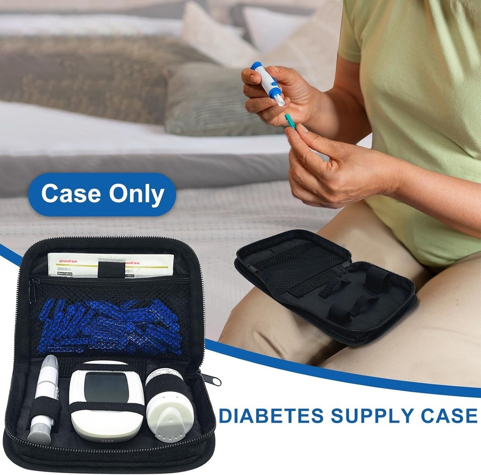 Diabetes Supply Case Diabetic Organizer Carrying Case Kit Portable ...