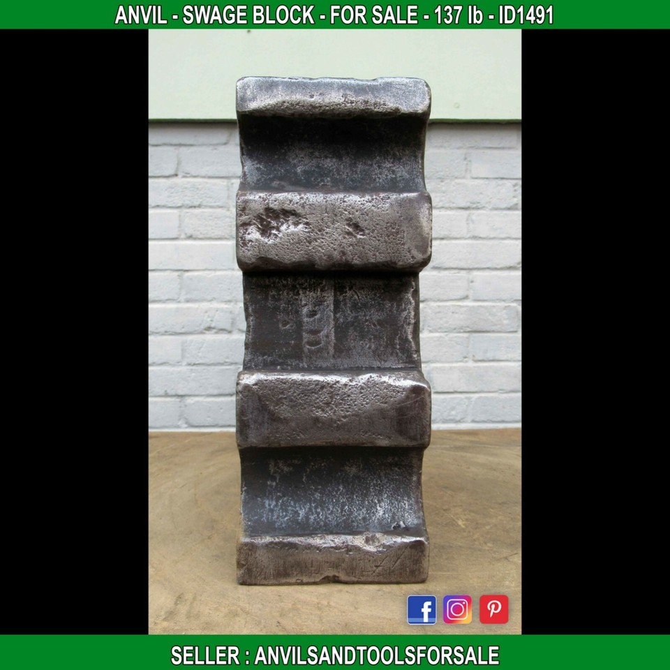 Anvil 137 lb - swage block - ID 1491 | eBay