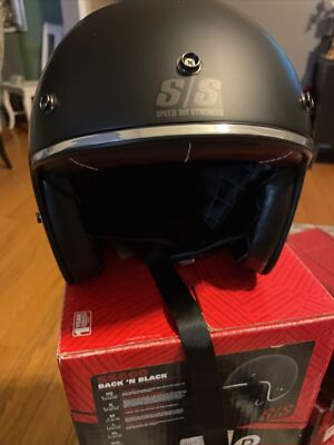 Speed Strength Ss600 Half Helmet Black DOT 50% Off Small | eBay