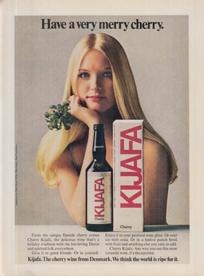 Have a very merry cherry Kijafa Cherry Wine from Denmark ad 1974 Pby | eBay