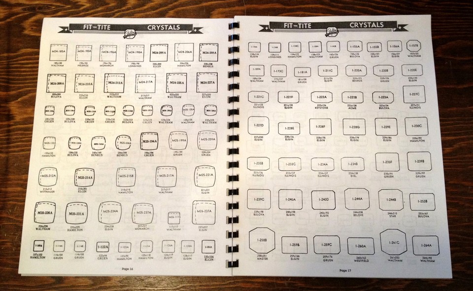 Fulton Watch Crystal Corp Fit-Tite Catalogue No. 2 - reprint | eBay