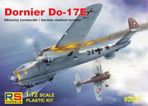 92071 RS Models, Dornier Do 17E , German Bomber Plastic model kit ...