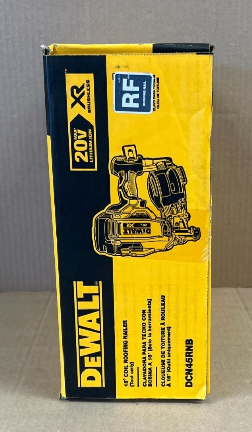 [NEW] (DCN45RNB) DeWalt 20V MAX XR Cordless Roofing Nailer – 15° Coil ...