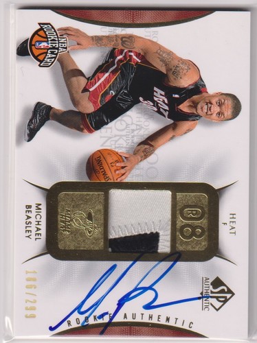 Michael Beasley 2008-09 SP Authentic NBA Rookie Auto Card | eBay