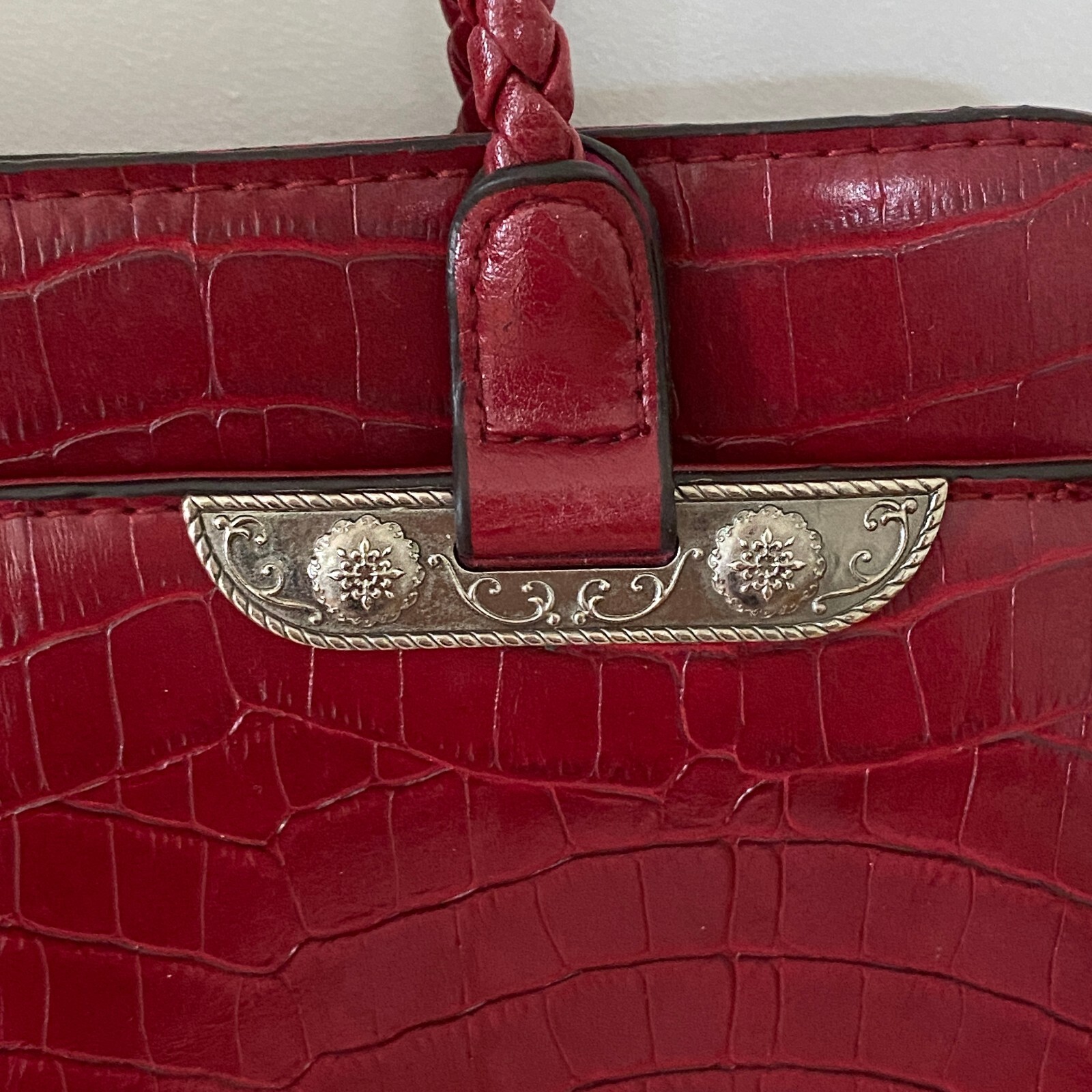 BUENO Candy Apple Red Western braided straps lot of p… - Gem