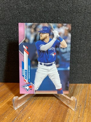 2020 Topps Mini DEREK FISHER Blue Jays #604 PINK PARALLEL 21/25 ~Flat ...