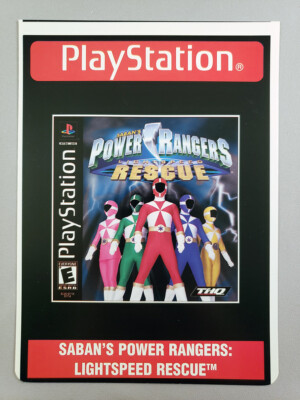 Power Rangers Lightspeed Rescue -Toys R Us Vidpro Card - PlayStation ...