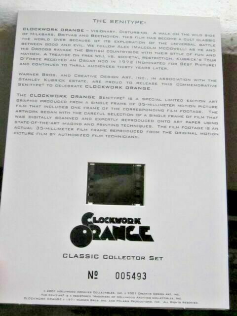 "A CLOCKWORK ORANGE" - Special Edition DVD Box Set - EXCELLENT ...