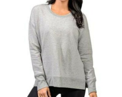ACTIVE LIFE Women's Grey Confetti Modal Slit Top Size Medium | eBay