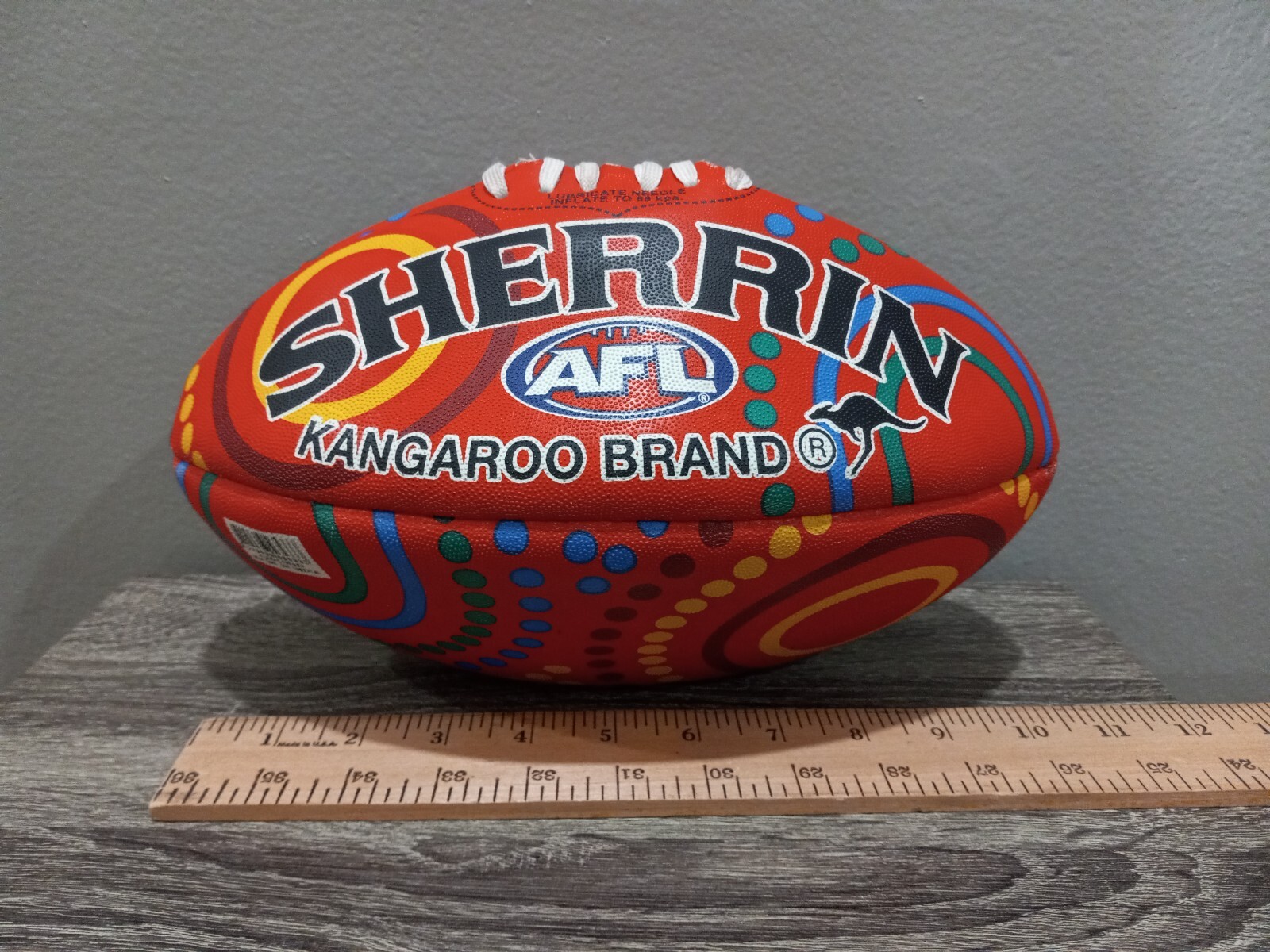 USED SHERRIN AFL FOOTBALL KANGAROO BRAND RUBBER SYNTHETIC MADE IN INDIA ...