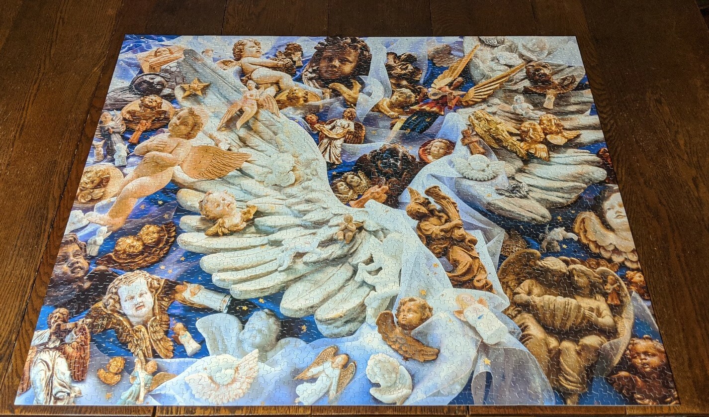 Authentic Hallmark Springbok 2000 PCE Jigsaw Puzzle Multitude of Angels ...