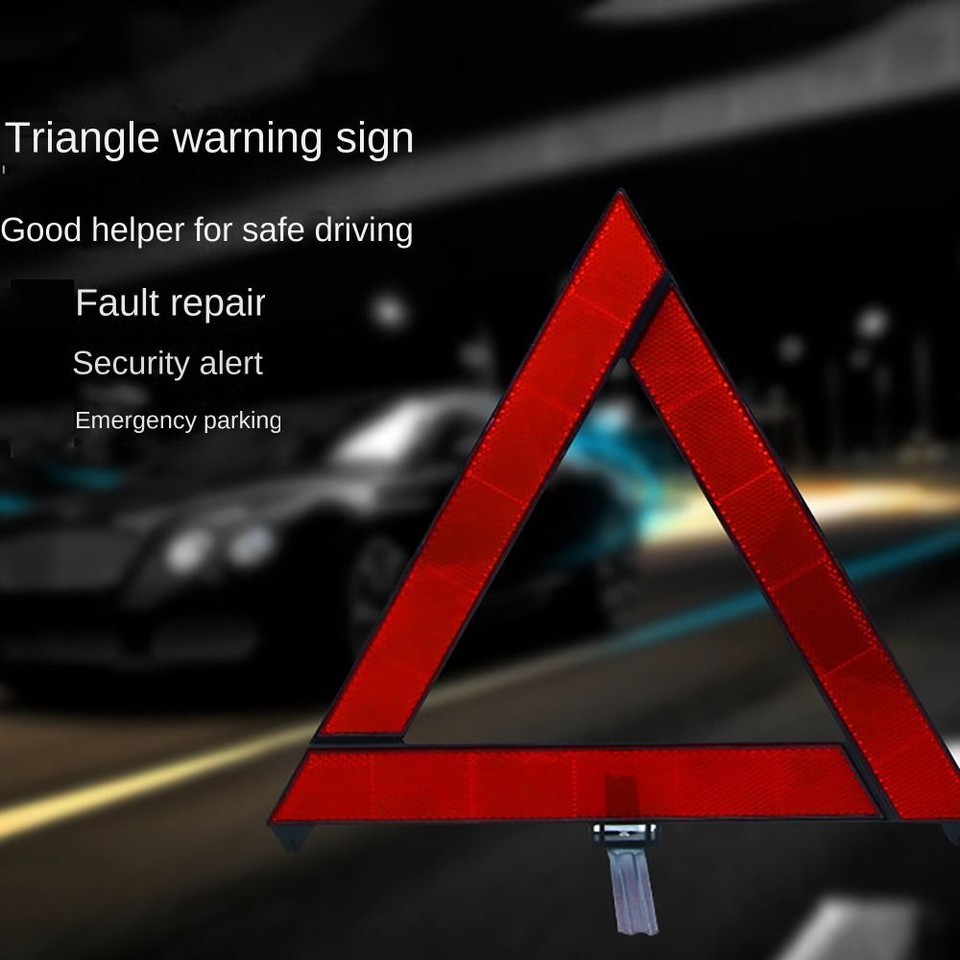 Road Safety Warning Triangle Warning Sign Hazard Alert Triangle ...