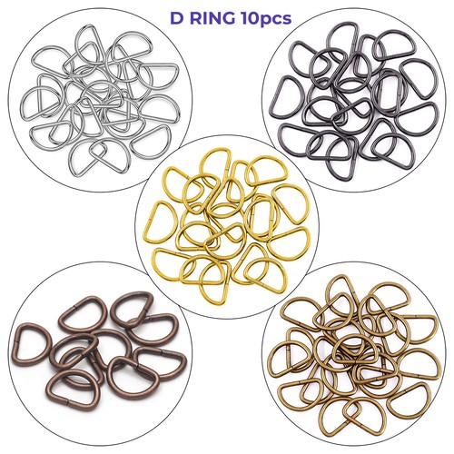 D Rings Metal Loops Buckle Webbing For Bag Straps Dog Collar Crafts ...