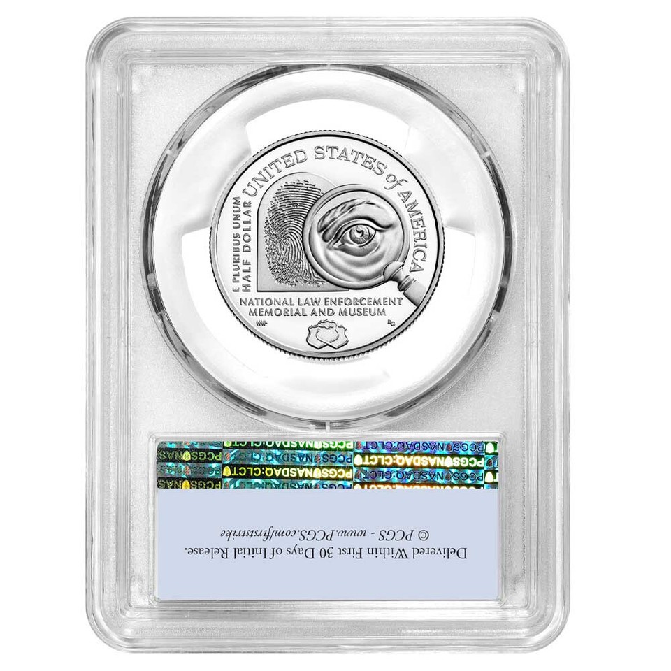 2021-S Proof Clad 50c National Law Enforcement Half PCGS PR70DCAM FS ...