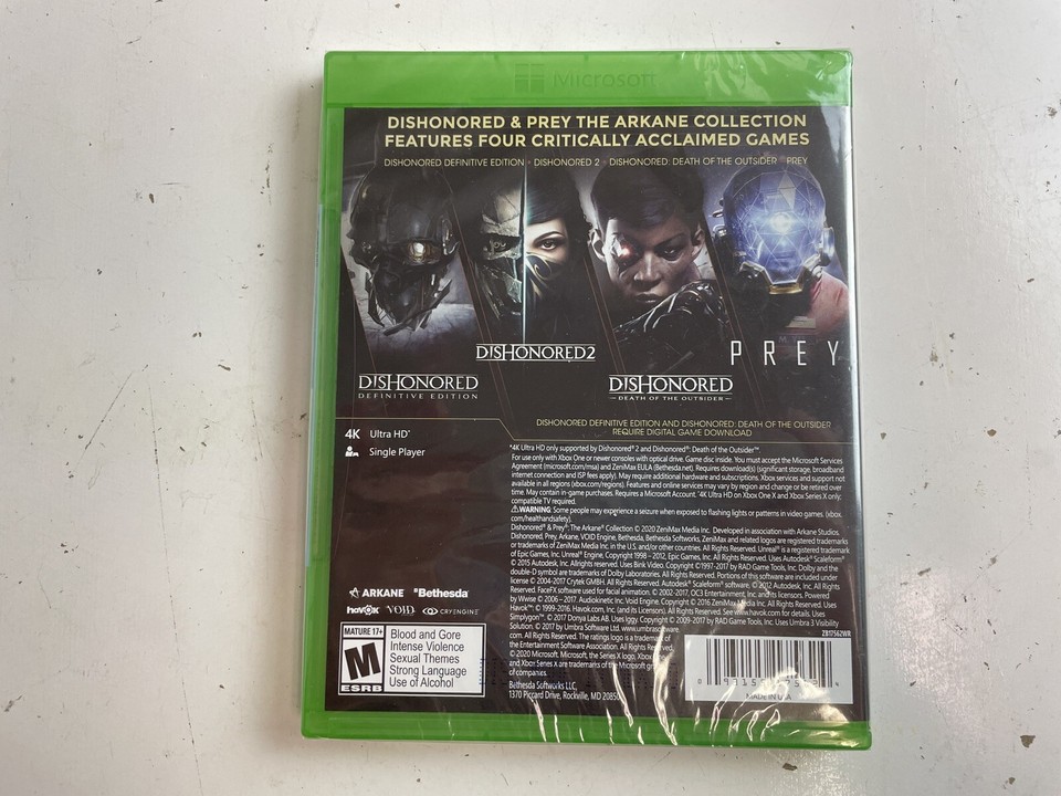 Dishonored and Prey: The Arkane Collection - Microsoft Xbox One ...