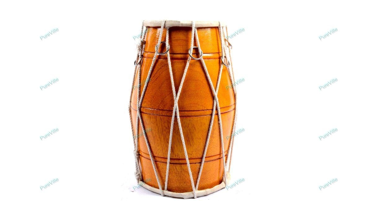 Indian Wooden Traditional Bina Dholak no. 39 Mini Musical Instrument | eBay