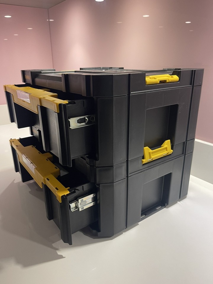 2 x Dewalt TStak Deep Drawer Stackable Tool Storage Box *CHEAPEST ...