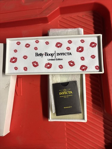 LIMITED EDITION INVICTA 5 MULTI-COLOR BAND BETTY BOOP WATCH SET IN ...