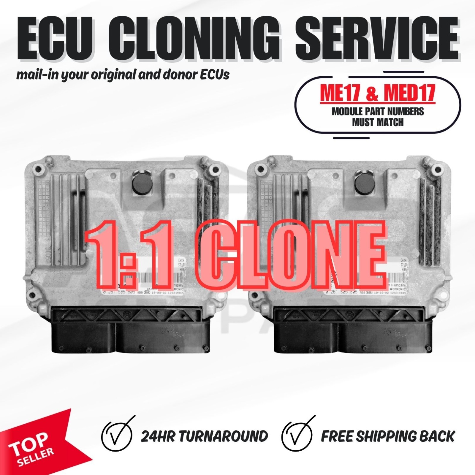 📍 CLONING SERVICE ECM ECU ENGINE CONTROL MODULE ME17 MED17 VW ...