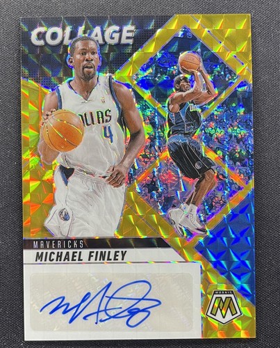 2024-25 Panini Mosaic Michael Finley Auto Collage Gold /10 | eBay