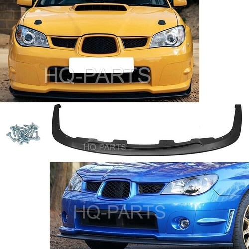 For 06 07 WRX & STI 204 Sedan & Wagon Sti Style Front Bumper Lip ...