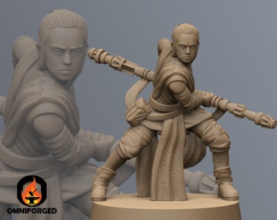 Star Wars Legion Rey Skywalker Miniature 3D Printed Resin Mini Proxy | eBay