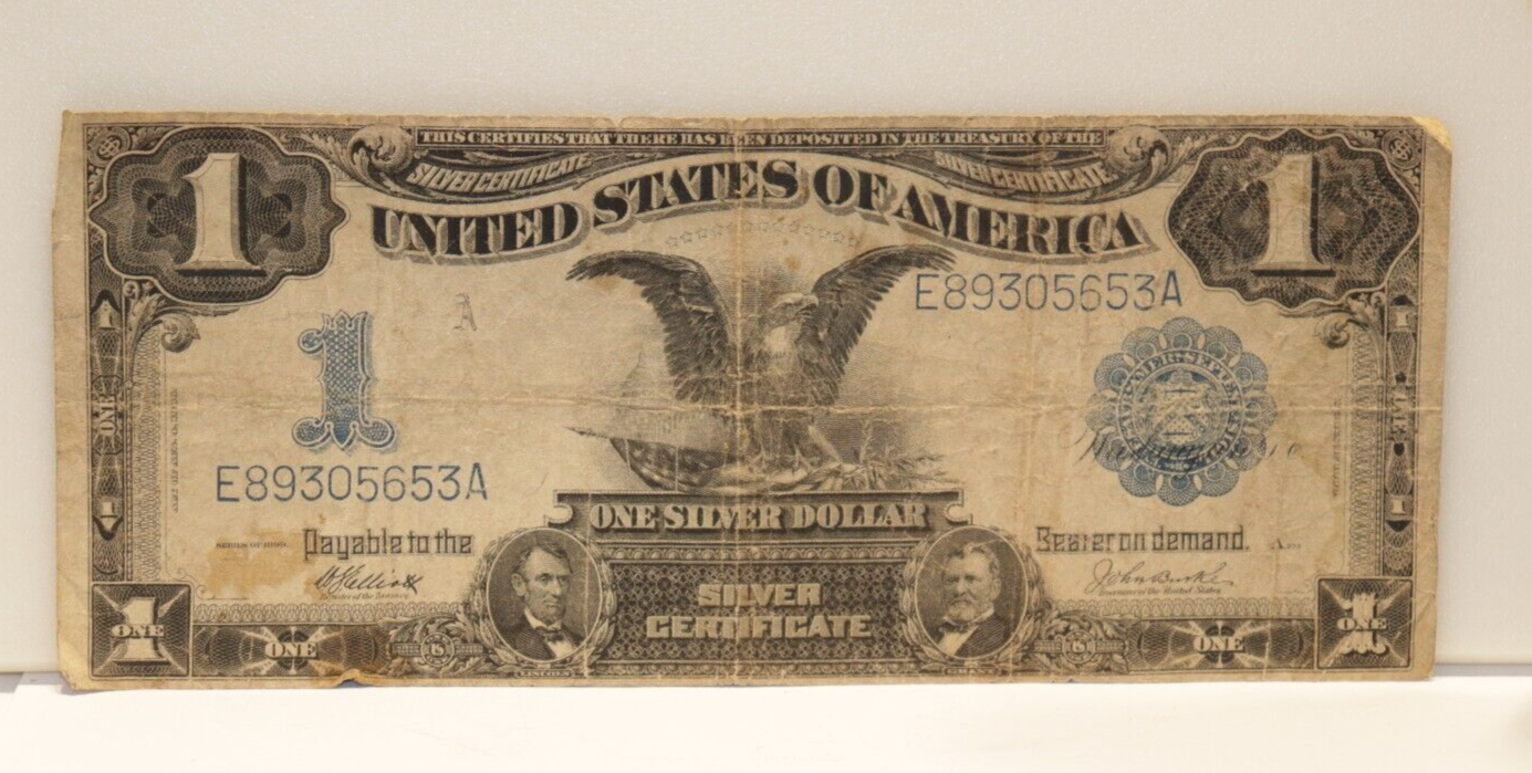 1899 US Silver Certificate $1 Black Eagle Fine Elliott/Burke. | eBay