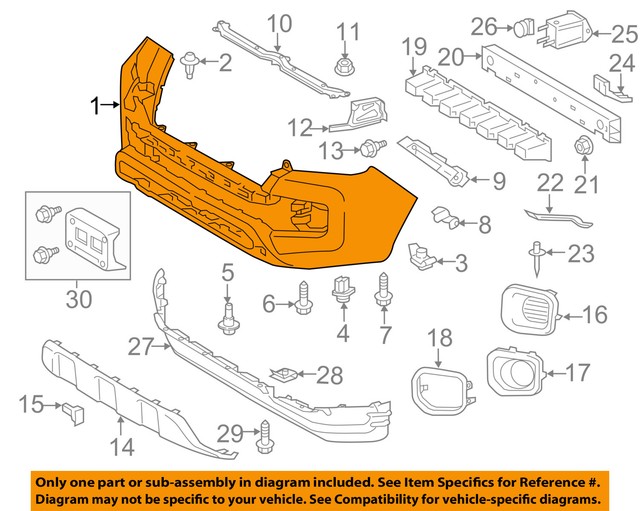 2016 2017 2018 Toyota Tacoma Front Bumper Cover OEM for sale online | eBay