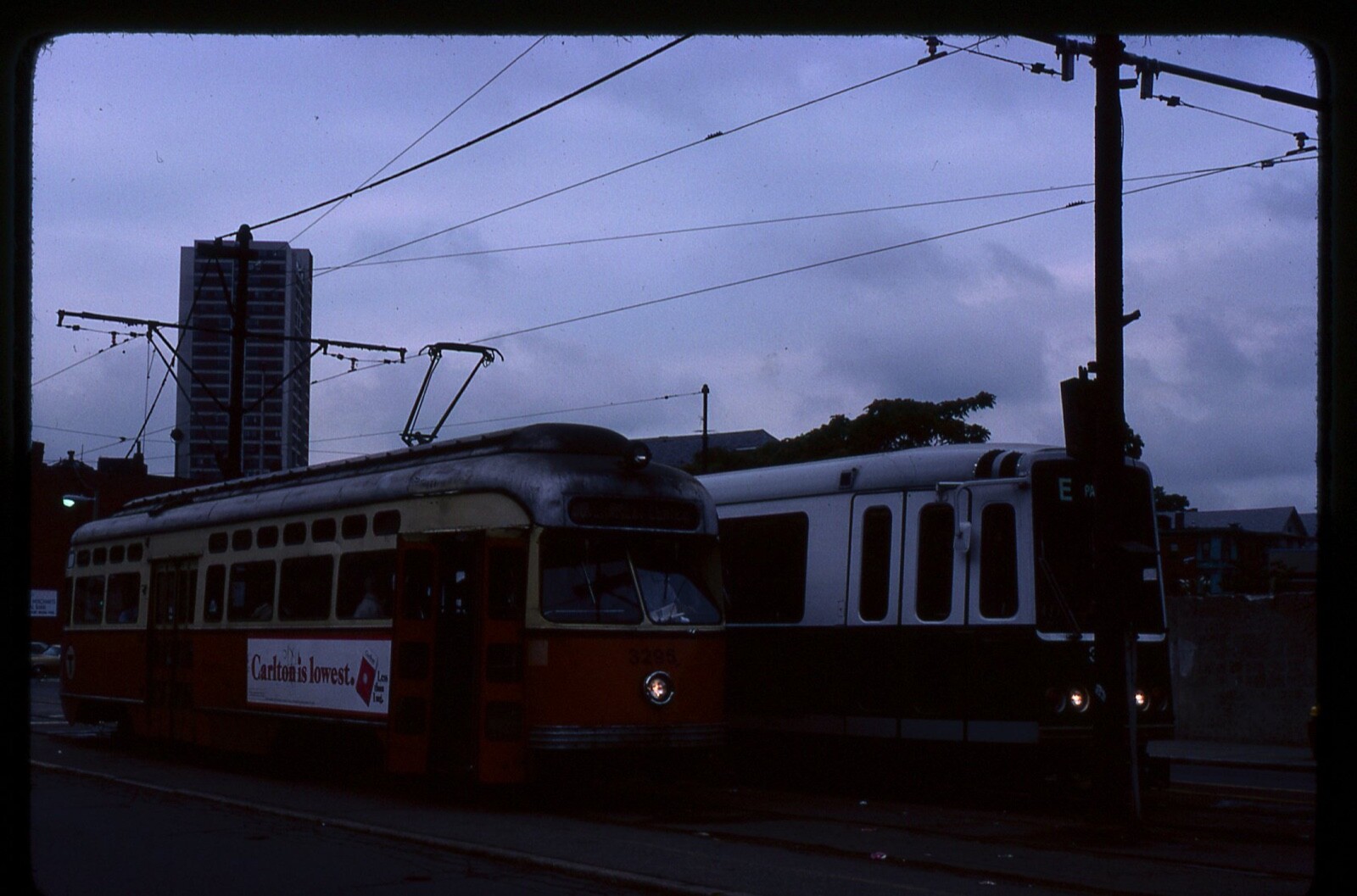 Trolley Slide - Boston MBTA #3295 PCC Streetcar 1978 Vintage Transit ...