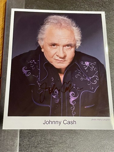 Johnny Cash signed photo -- among last ones he signed | eBay