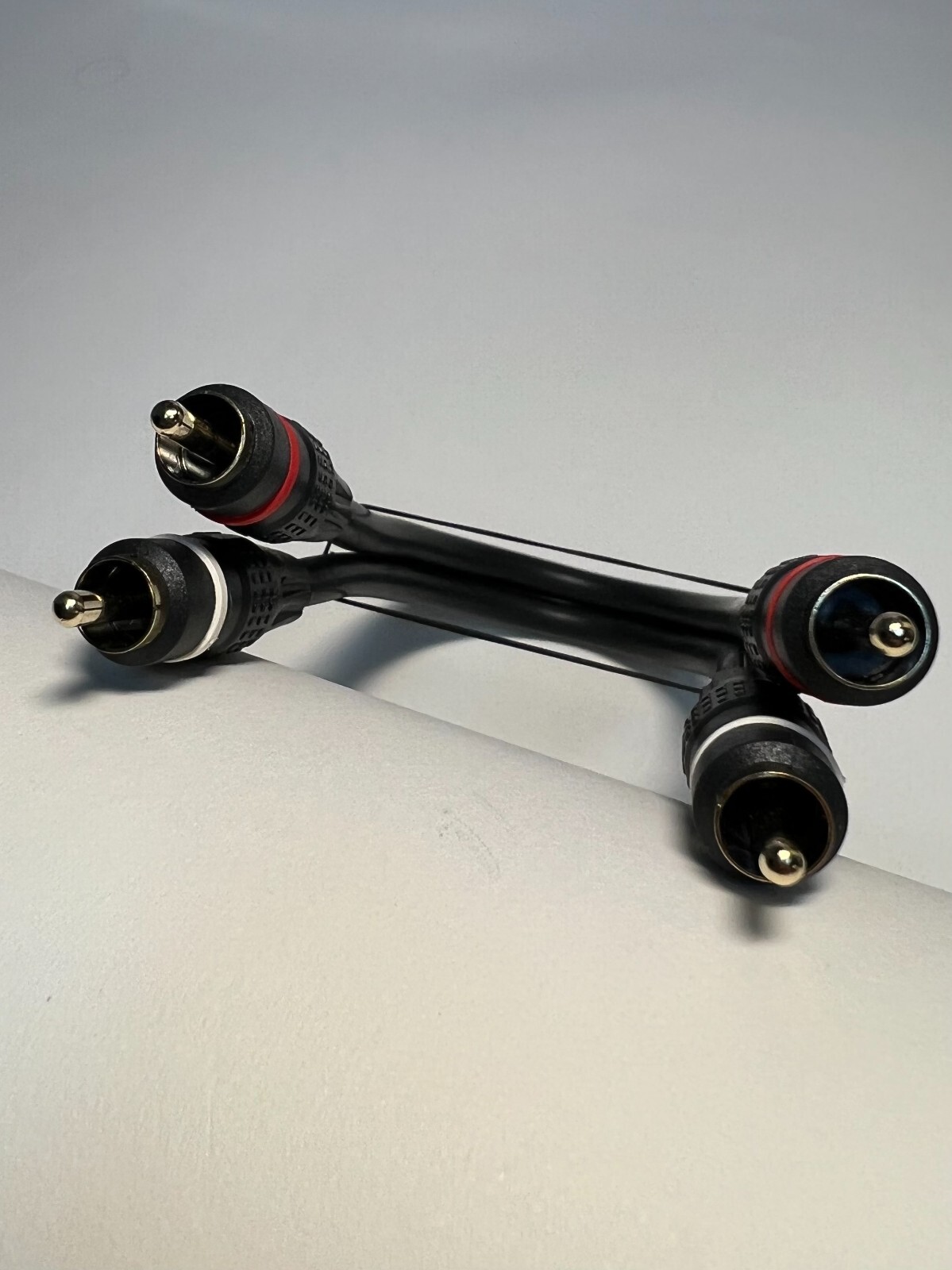 RCA Cable Short Jumpers pr 8" Stereo Gold Plated Best Preout Main ...